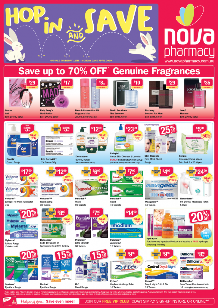 April Flyer PAge 1 - Nova Pharmacy : Nova Pharmacy